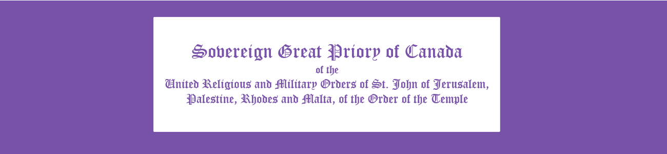 Supreme Grand Master – Sovereign Great Priory of Canada